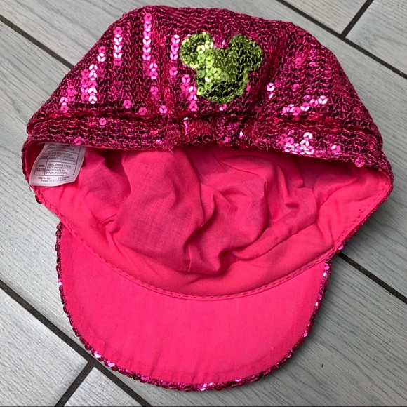 Disney | Accessories | Disneys Park Pink Sequencegld Mickey Hat | Poshmark